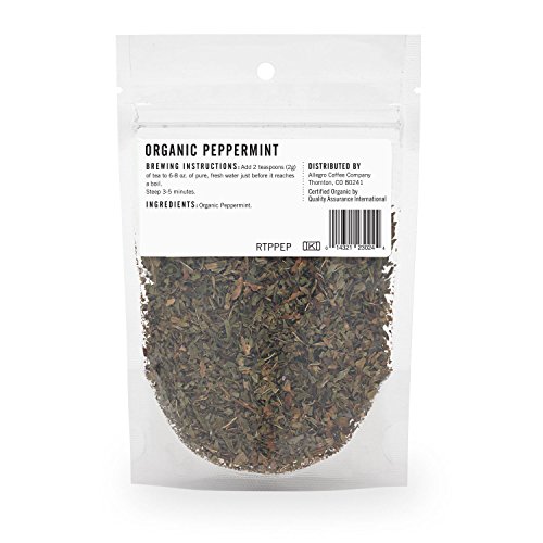 Allegro Tea, Organic Peppermint, Loose Leaf Tea, 0.5 oz