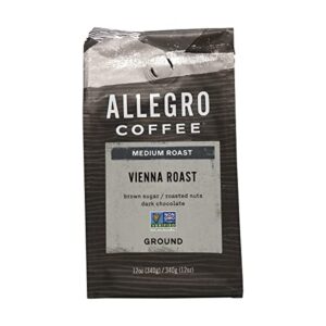 Allegro Coffee Vienna Roast Ground Coffee, 12 oz