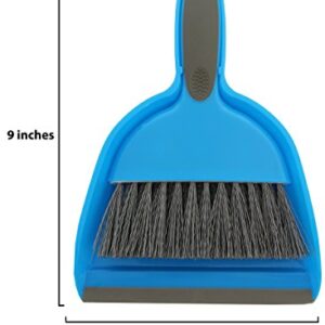 Cage Cleaner for Guinea Pigs, Cats, Hedgehogs, Hamsters, Chinchillas, Rabbits, Reptiles, and Other Small Animals - Cleaning Tool Set for Animal Waste - Mini Dustpan and Brush Set (1 Pack)