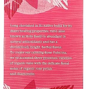 Allegro Tea, Organic Rose Tulsi Tea Bags, 20 ct