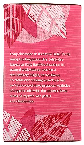 Allegro Tea, Organic Rose Tulsi Tea Bags, 20 ct