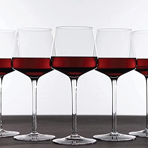 LUXBE - Crystal Wine Glasses 20.5-ounce, Set of 4 - Red or White Wine Large Glasses - Pinot Noir - Burgundy - Bordeaux - 600ml