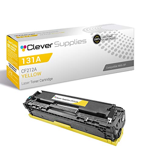 CS Compatible Toner Cartridge Replacement for HP Pro 200 Color Printer M276NW CF212A Yellow HP 131A Color Laserjet Pro 200 M251NW M276NW Printer M251NW M276NW