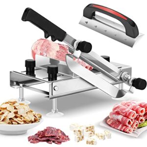 baoshishan frozen meat slicer manual meat slicers stainless steel ginseng cutter for home use beef mutton roll bacon cheese nougat deli shabu shabu hotpot