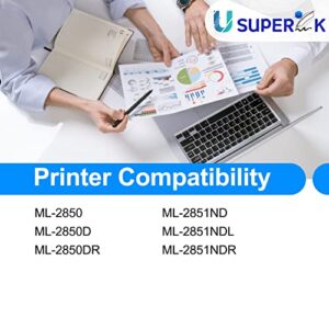 SuperInk 1 Pack Compatible Black Toner Cartridge Replacement for Samsung ML2850 ML-2850B High Yield use in ML-2850D ML-2850DR ML-2851ND ML-2851NDL ML-2851NDR Laser Printer