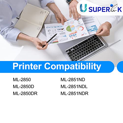 SuperInk 1 Pack Compatible Black Toner Cartridge Replacement for Samsung ML2850 ML-2850B High Yield use in ML-2850D ML-2850DR ML-2851ND ML-2851NDL ML-2851NDR Laser Printer