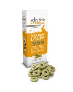 supreme petfoods selective naturals meadow loops for rabbits 2.8oz (pack of four)