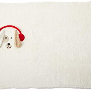 Department 56 Snowpinions Dog SnowThrow Blanket, 60 Inch, Multicolor