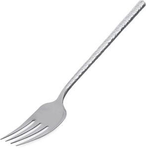 carlisle foodservice products 60202 hammered stainless steel cold meat fork, 12