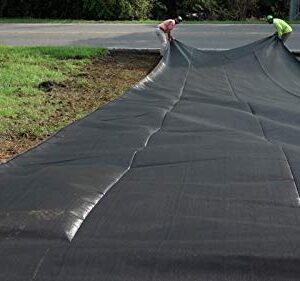 ArmorLay Commercial Grade Ground Stabilization Fabric, Underlayment (Black, 12.5' X 30')