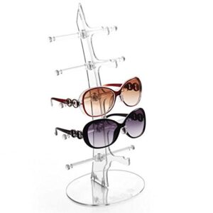 eyeglasses sunglasses storage display stand holder organizer case show rack for 5 glasses