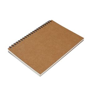 Soft Cover Spiral Sketchpad Notebooks - Pack of Three - 8.25 inches by 5.5 inches - 100 Pages, 50 Sheets - Perfect for Travel