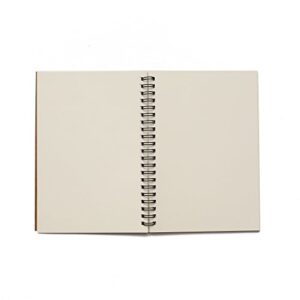 Soft Cover Spiral Sketchpad Notebooks - Pack of Three - 8.25 inches by 5.5 inches - 100 Pages, 50 Sheets - Perfect for Travel