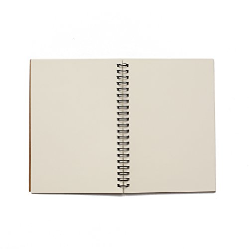 Soft Cover Spiral Sketchpad Notebooks - Pack of Three - 8.25 inches by 5.5 inches - 100 Pages, 50 Sheets - Perfect for Travel