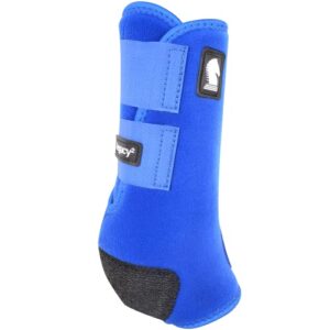 classic equine legacy2 hind support boots, blue, medium