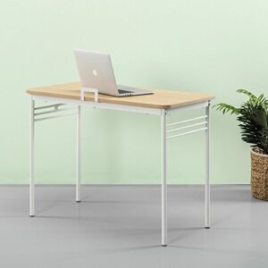 zinus connie metal framed desk in cream