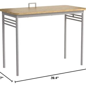 Zinus Connie Metal Framed Desk in Cream