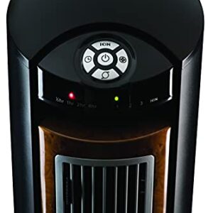 Lasko Oscillating Tower Fan, Remote Control, Ionizer, 3 Speeds, Timer, for Bedroom, Office, Kitchen 42", Black, T42950