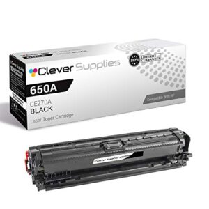 cs compatible toner cartridge replacement for hp enterprise cp5525dn ce270a black hp 650a color laserjet cp5520 cp5520dn cp5520n enterprise m750 cp5520dn m750dn cp5520n black