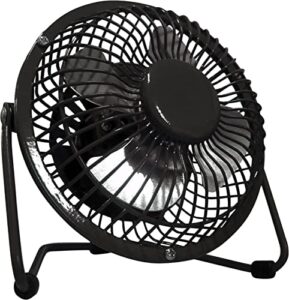 optimus f-4040bk 4" personal metal fan - black