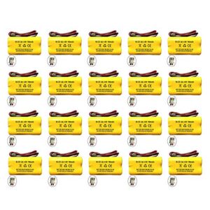 (20 pack) 4.8v 700mah emergency light exit sign ni-cd battery replacement lithonia bl93nc487 at-lite bl93nc484 bl93nc485