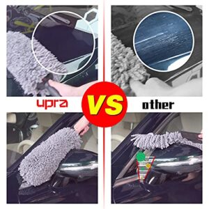 upra Ultimate Car Duster Kit，Best Microfiber Multipurpose Duster,Interior &Exterior Cleaning Tools,Dashboard Detailing Brush,Scratch Lint Free,Pollen Removing,extendable Handle,Tuck,SUV,RV,Set of 4