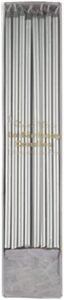 meri meri silver long candles (pack of 16)