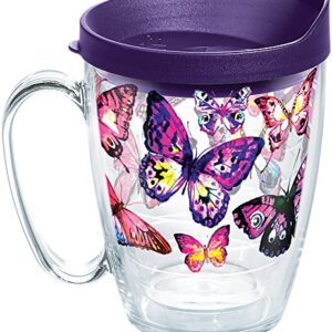 Tervis Butterfly Passion Made in USA Double Walled Insulated Tumbler Travel Cup Keeps Drinks Cold & Hot, 16oz Mug, Classic