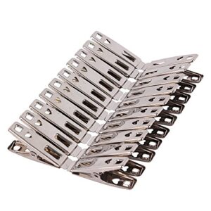 assica durable clothespins sunshine universal stainless steel clothes clips clothes pins hanging clips hooks for home/office use set of 20.