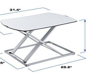 Star Ergonomics Ultra Slim Compact Standing Desk, White (SE03M1WW)