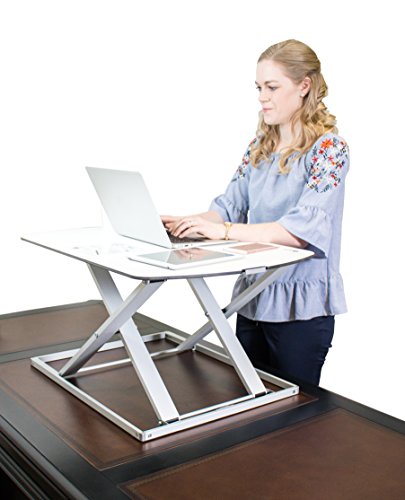 Star Ergonomics Ultra Slim Compact Standing Desk, White (SE03M1WW)