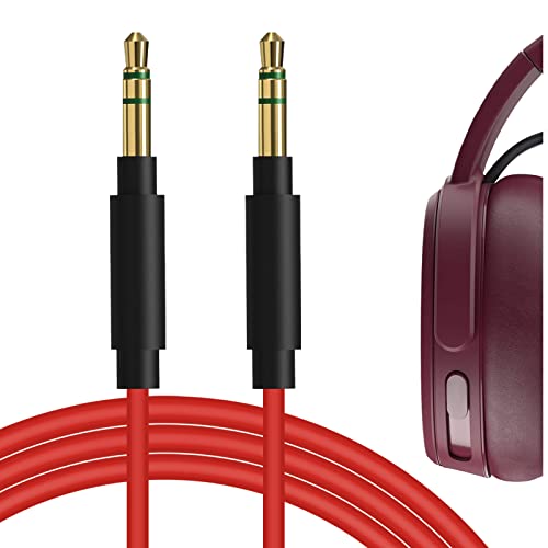 GEEKRIA Audio Cable Compatible with Skullcandy Hesh Evo, Hesh 3, Crusher Evo, Crusher, Crusher Evo, Crusher ANC, Grind, Venue Cable, 3.5mm Aux Replacement Stereo Cord (4 ft/1.2 m)