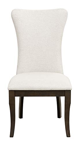 Homelegance Oratorio Two-Pack Upholstered Dining Chairs, Dark Cherry