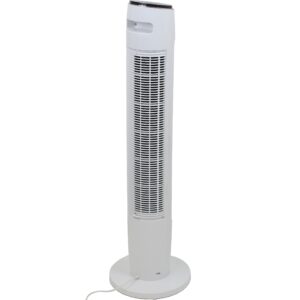 Genesis Powerful 43 Inch Oscillating Tower Fan with Max Air Quiet Technology and Remote, White (G5TOWERFAN)