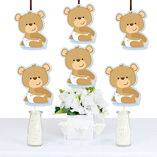 Baby Boy Teddy Bear - Decorations DIY Baby Shower Party Essentials - Set of 20