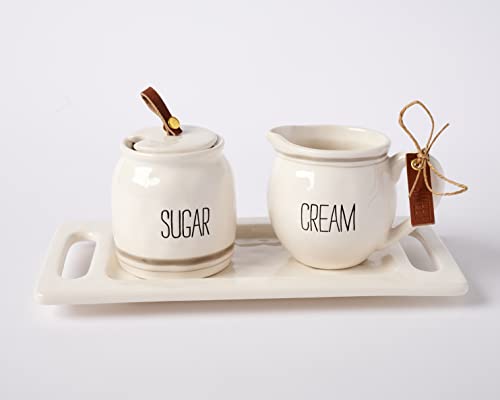 Mud Pie Bistro Cream and Sugar 5 Piece Set