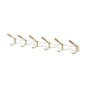 Safco Products 4257CRM Family Coat Wall Rack, 6 Hook, Cream