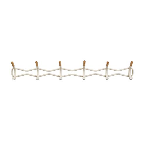 Safco Products 4257CRM Family Coat Wall Rack, 6 Hook, Cream