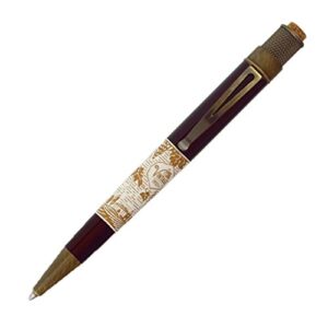 retro 1951 tornado speakeasy series, red wine rollerball pen (vrr-1323)