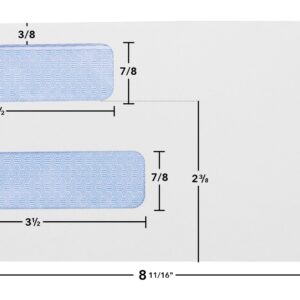 Office Deed 500#8 Double Window Check Envelopes SELF SEAL, Adhesive Tinted Security Envelopes for Quickbooks Checks, Business Checks - 3 5/8" x 8 11/16", (Not for Invoices)