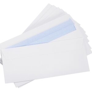 Office Deed 500#8 Double Window Check Envelopes SELF SEAL, Adhesive Tinted Security Envelopes for Quickbooks Checks, Business Checks - 3 5/8" x 8 11/16", (Not for Invoices)