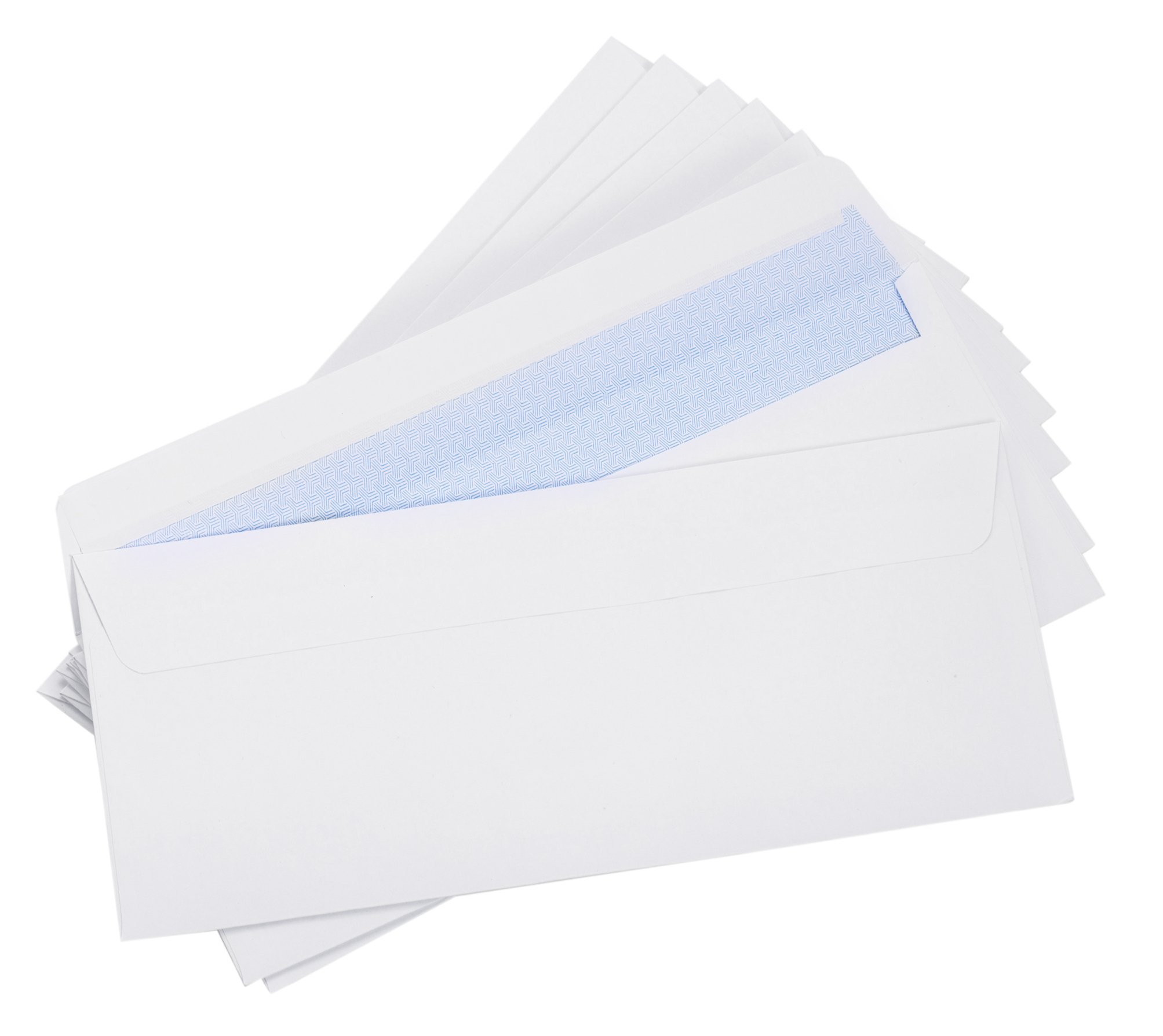 Office Deed 500#8 Double Window Check Envelopes SELF SEAL, Adhesive Tinted Security Envelopes for Quickbooks Checks, Business Checks - 3 5/8" x 8 11/16", (Not for Invoices)