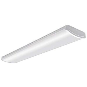 commercial electric 54677141 4 ft. white led high output wrap 58 watt, 5200 lumens, 4000k bright white