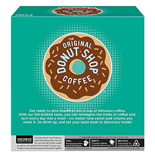 The Original Donut Shop Regular, Single-Serve Keurig K-Cup Pods, Medium Roast Coffee Pods, 32 Count