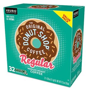 The Original Donut Shop Regular, Single-Serve Keurig K-Cup Pods, Medium Roast Coffee Pods, 32 Count