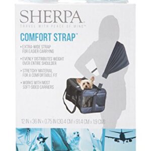 Sherpa Travel Pet Carrier Accessory, Comfort Strap, Black (56014)