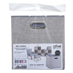 5 five simply smart FIVE-138885C Storage Box 31 x 31 cm, u, Light Grey China