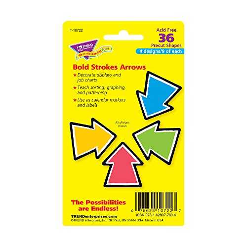 TREND enterprises, Inc. Bold Strokes Arrows Mini Accents Variety Pack, 36 ct