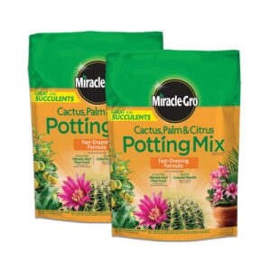 miracle-gro cactus, palm & citrus potting mix 2-pack