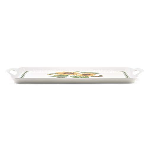 Pimpernel Botanic Garden Collection Large Handled Tray | Serving Tray for Lunch, Coffee, or Breakfast | Made of Melamine | Measures 18.9" x 11.6" | Dishwasher Safe